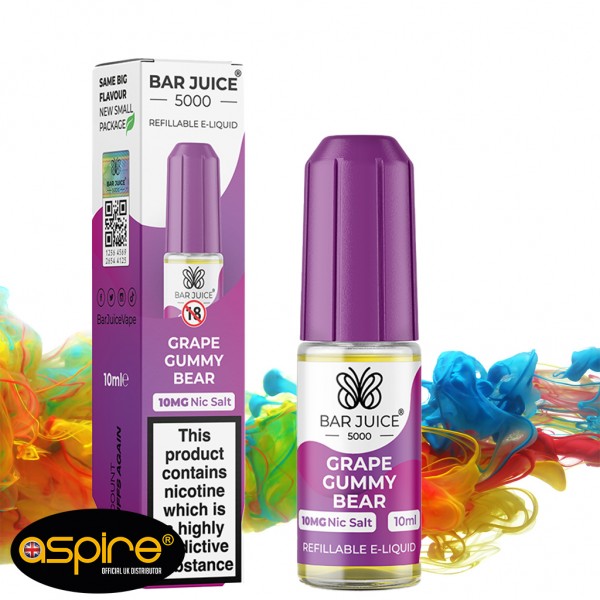 Bar Juice 5000 Grape Gummy Bear | Official Aspire