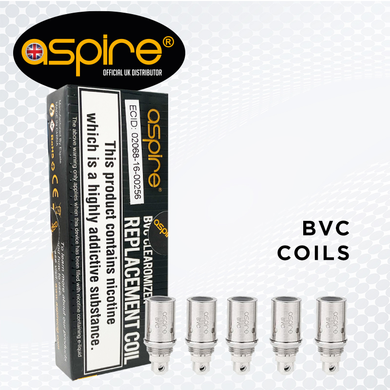Aspire BVC Coils & BVC Clearomizer Replacement Coils UK - Online