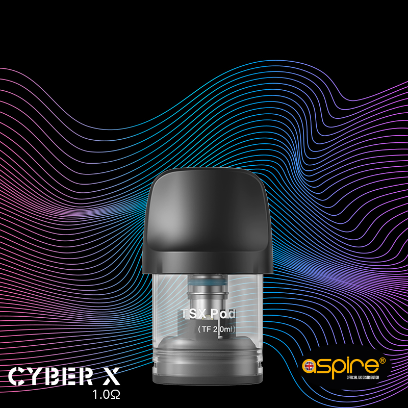 Aspire Cyber S/X Replacement 1.0ohm Pod- Official Aspire